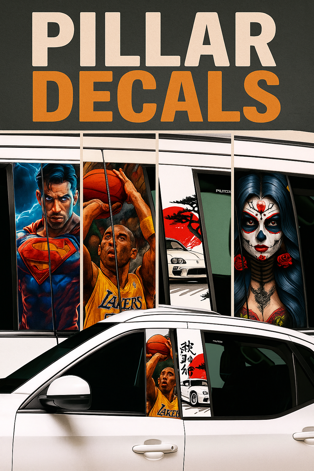 Custom Vehicle Pillar Decals – Personalize & Wrap Your Car’s Windo