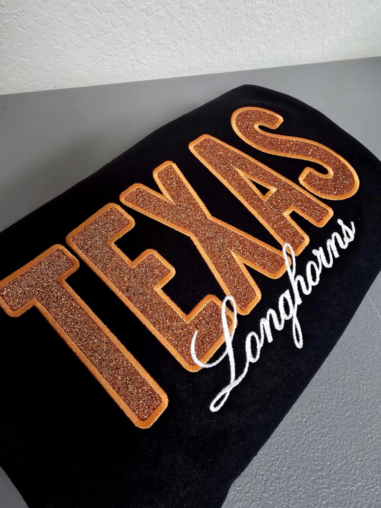 Texas Longhorns Glitter Appliqué Sweatshirt – Show Your Texan Pride in ...