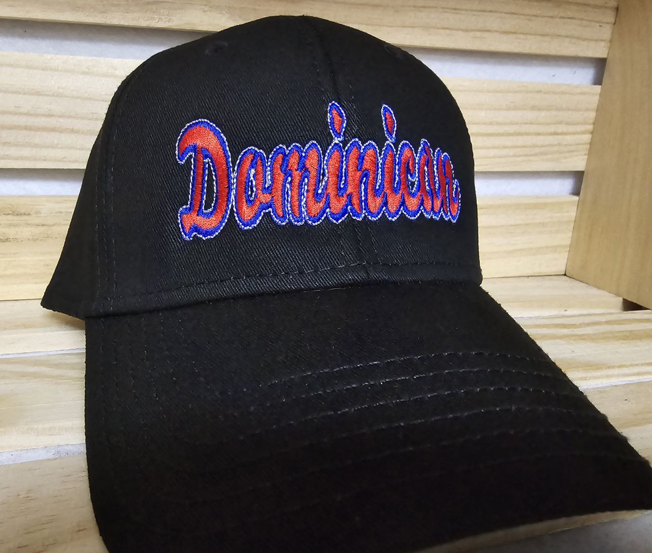 Dominican Design Hat – Premium Embroidered Cap | Black, Navy Blue & Red ...